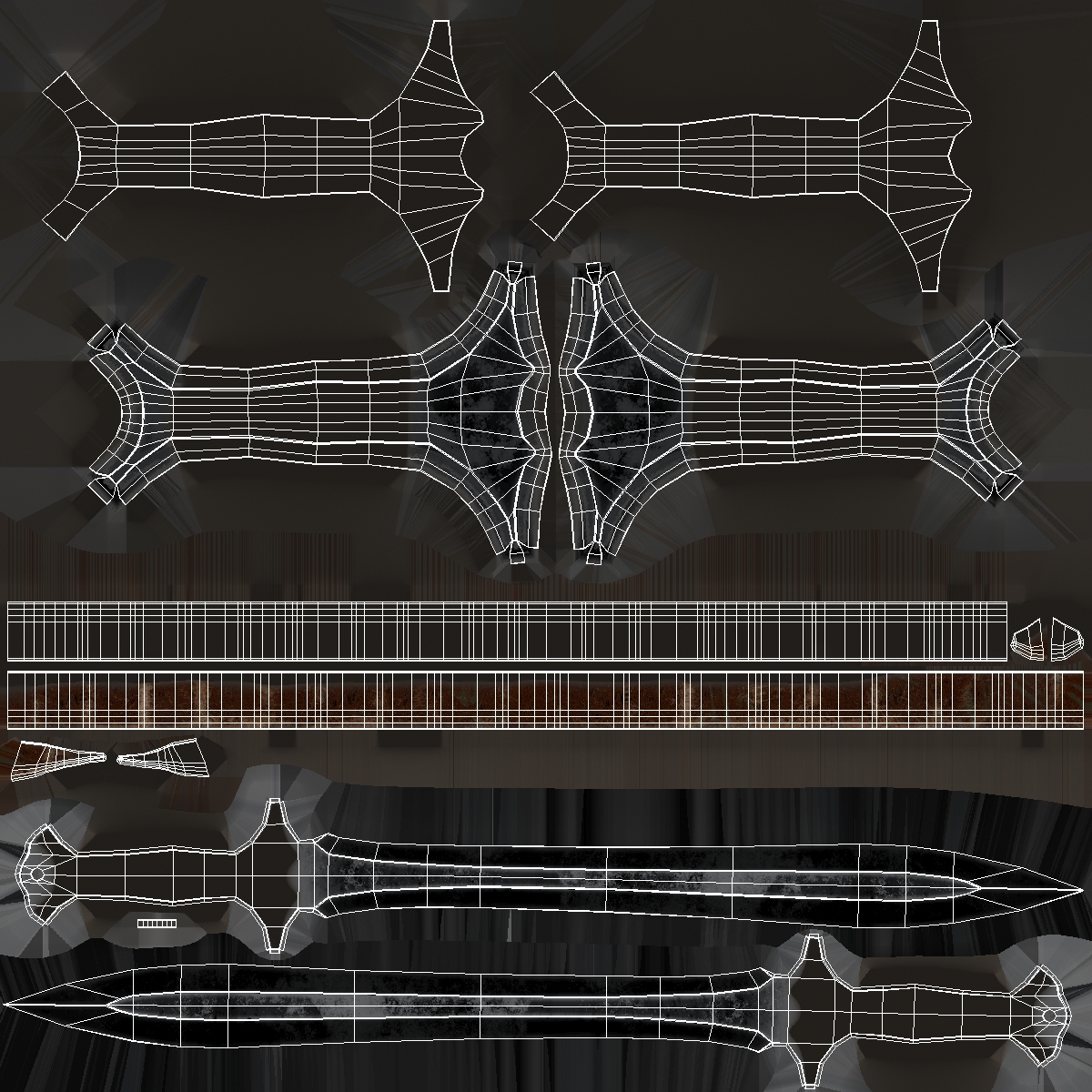 Double sided sword 2 3D model - TurboSquid 1440678