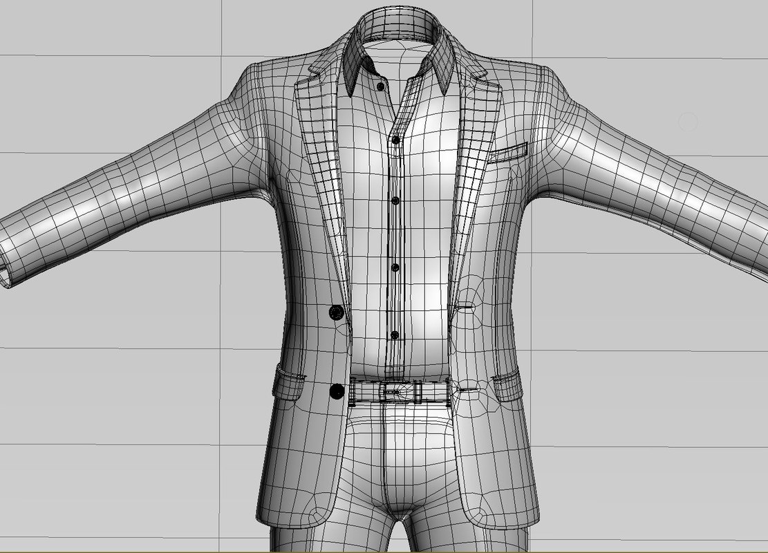 3D men suit model - TurboSquid 1440669