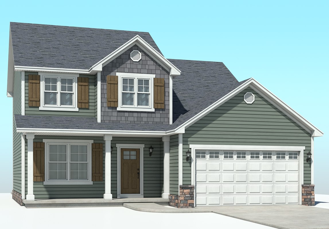 3D model classic american house - TurboSquid 1440739