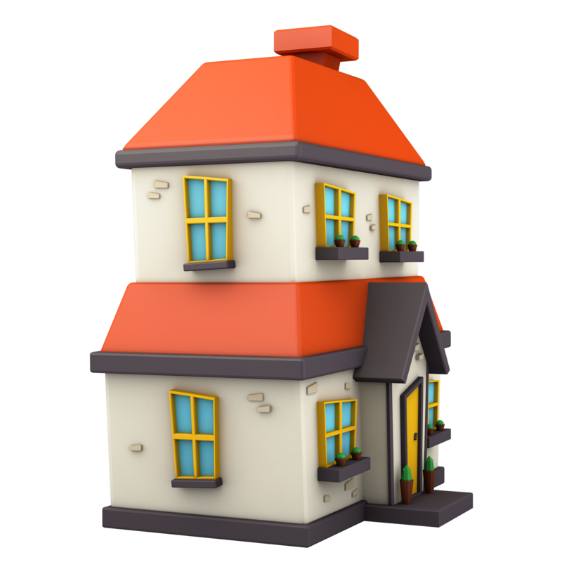 Cartoon house 3D model - TurboSquid 1440862