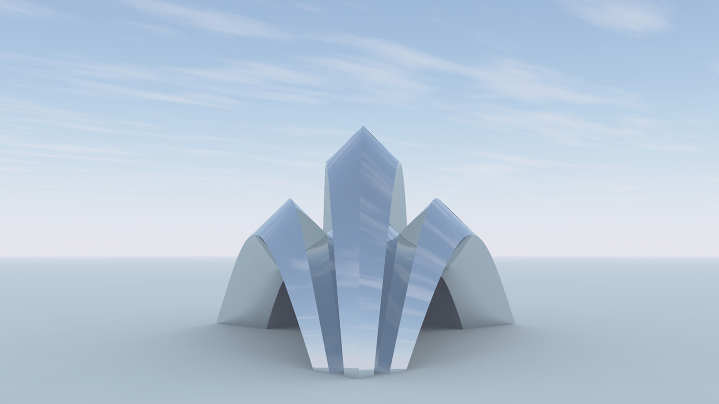 Futuristic arc building architecture 3D model - TurboSquid 1441121