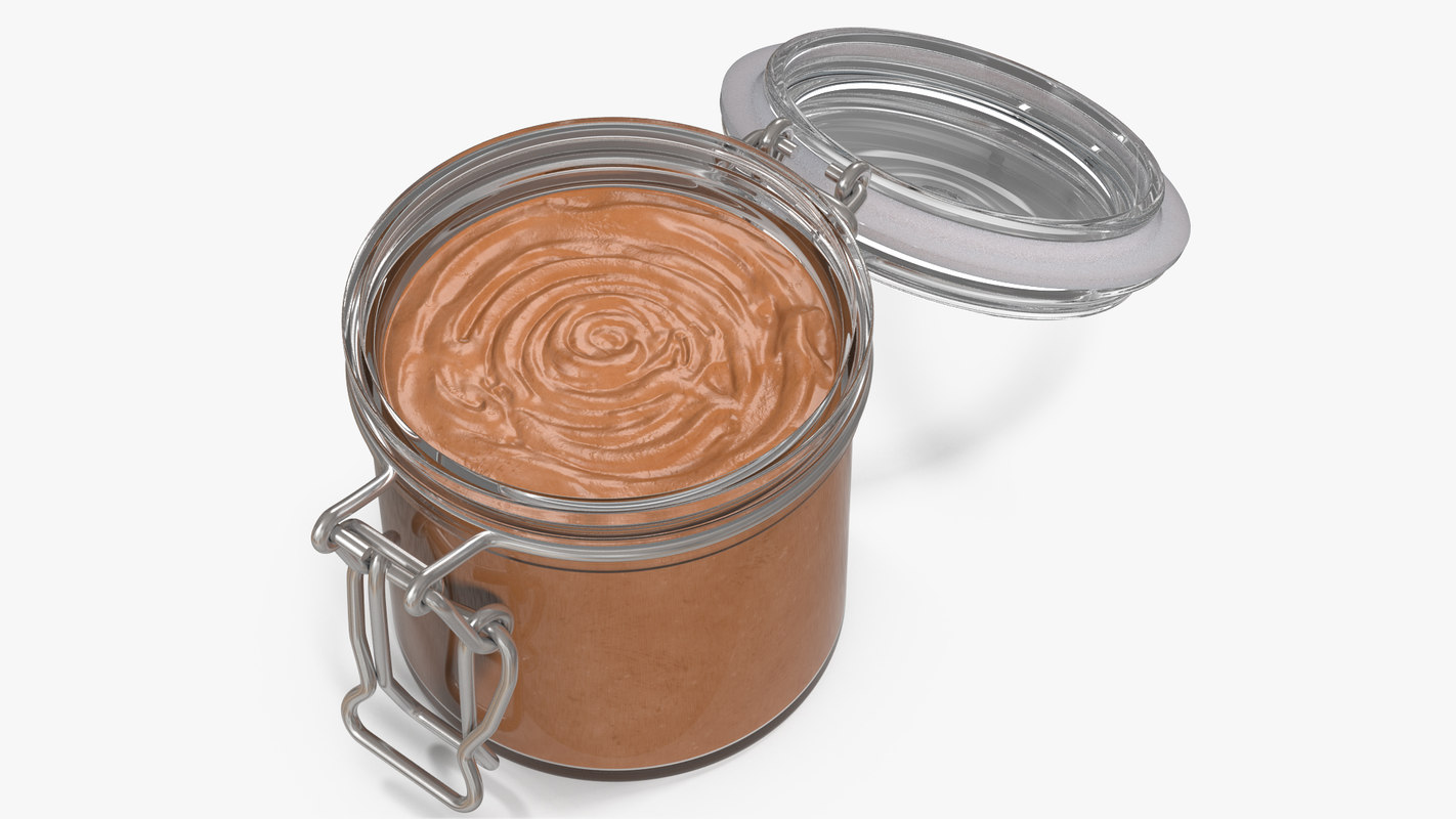 3D model peanut butter glass jar - TurboSquid 1441208