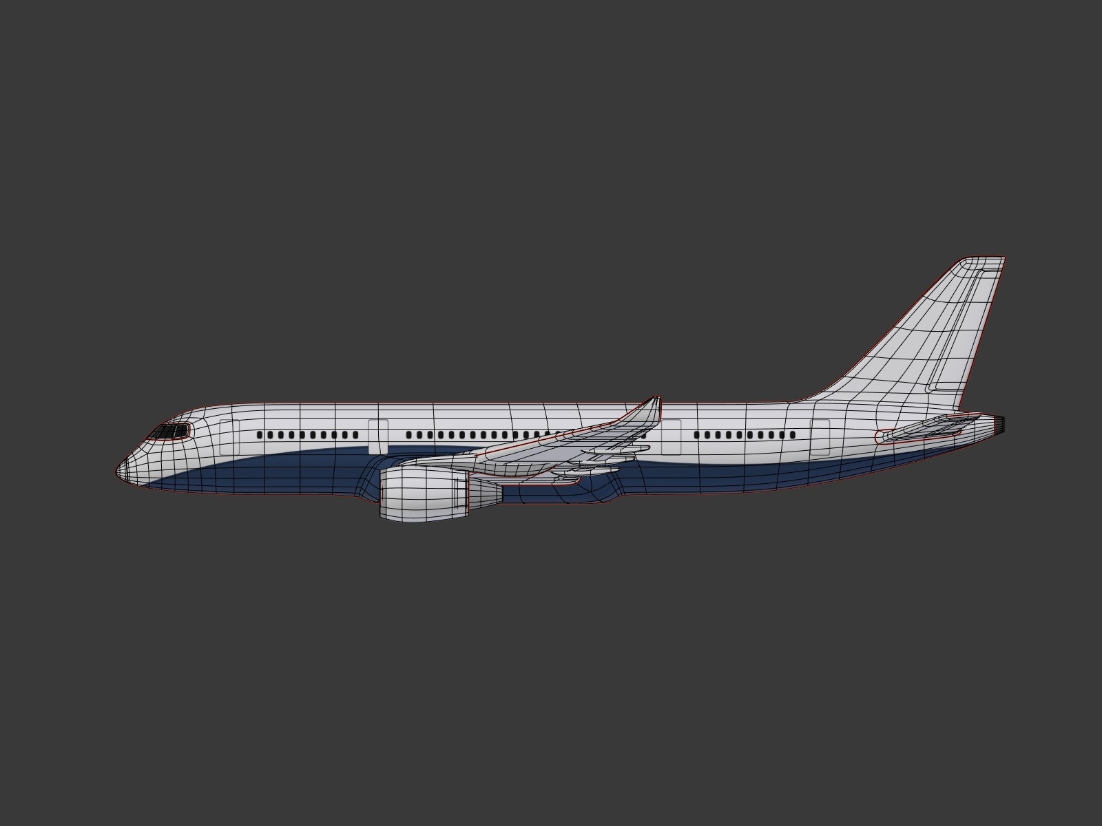 Avião de passageiros - LowPoly Modelo 3D - TurboSquid 1421854