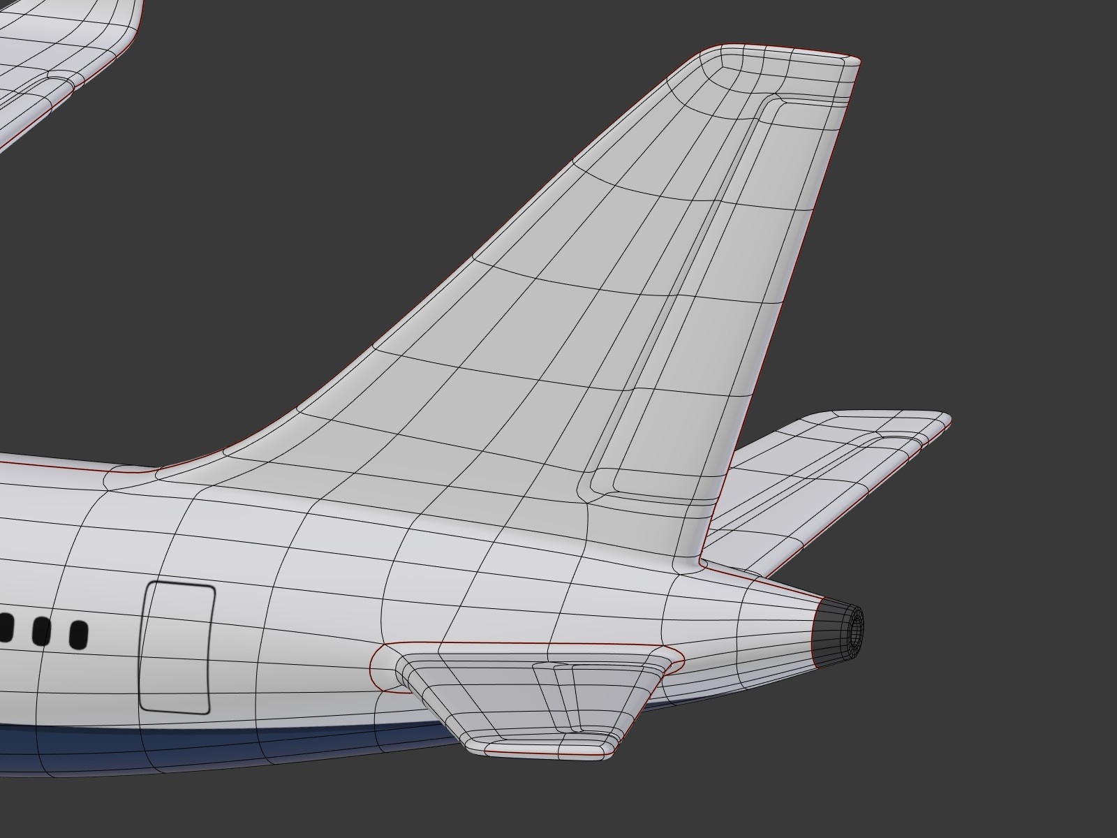 modelo 3d Avión de pasajeros - LowPoly - TurboSquid 1421854