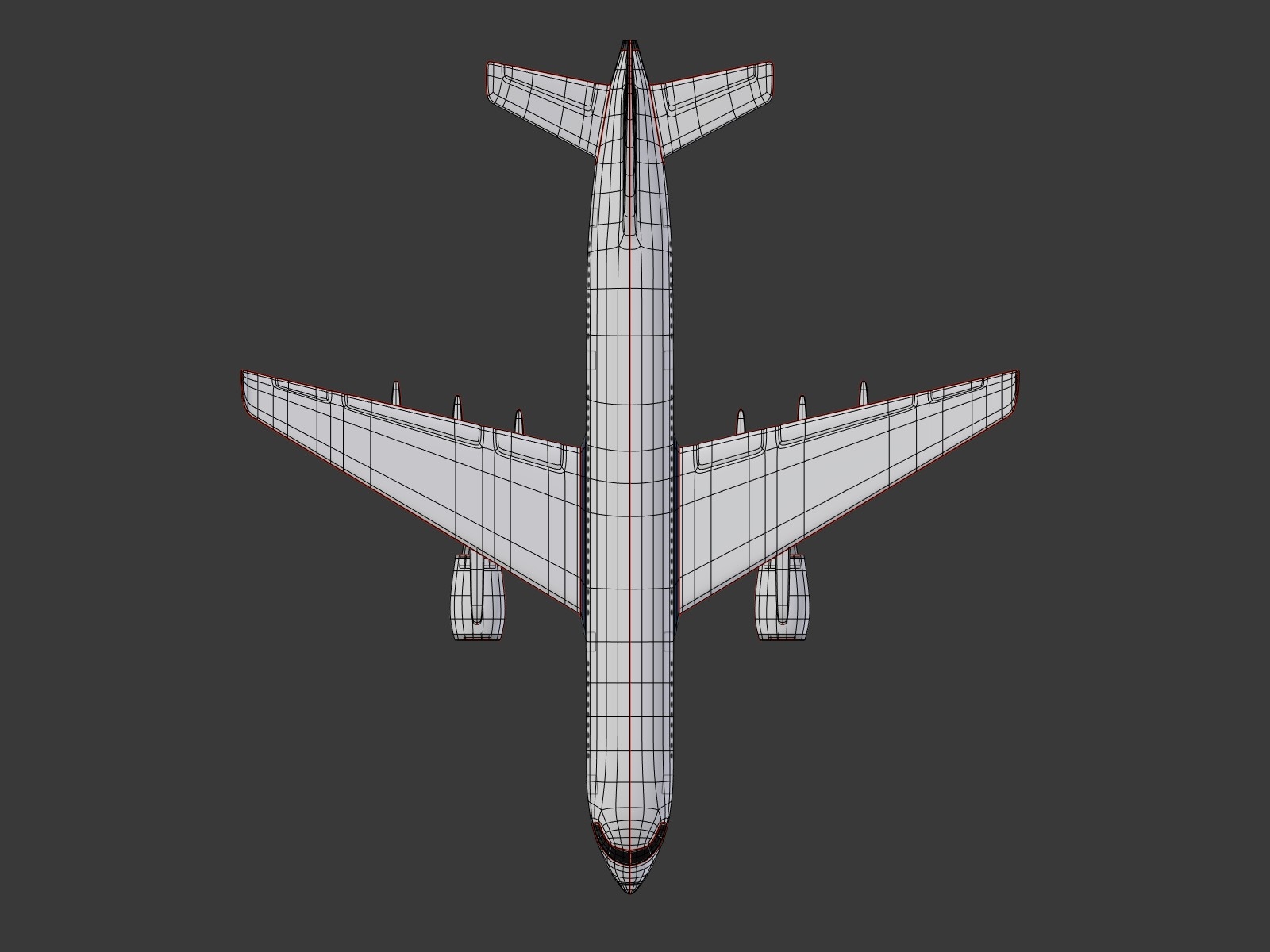 modelo 3d Avión de pasajeros - LowPoly - TurboSquid 1421854