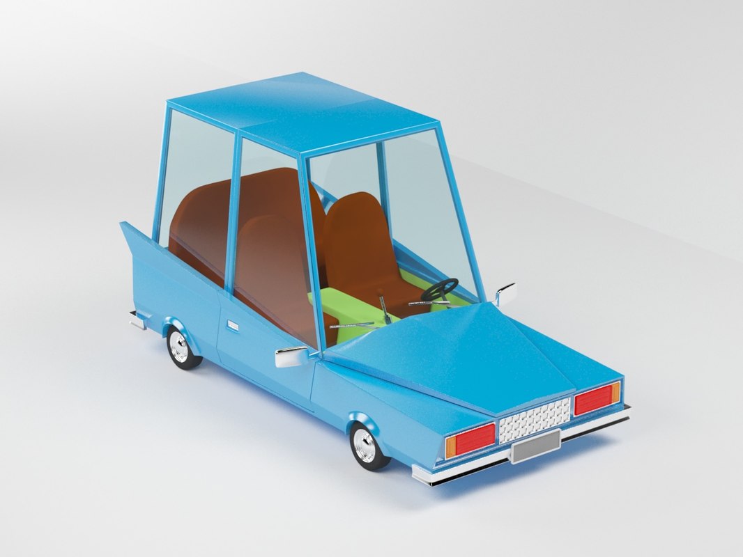 3D cartoon car model - TurboSquid 1441232
