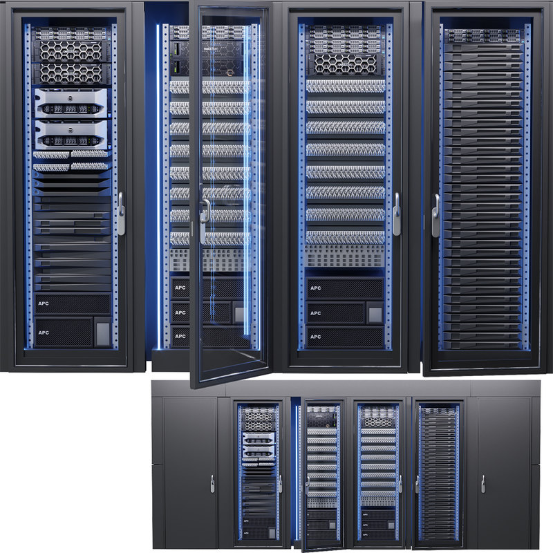 Server room 3D model - TurboSquid 1441286