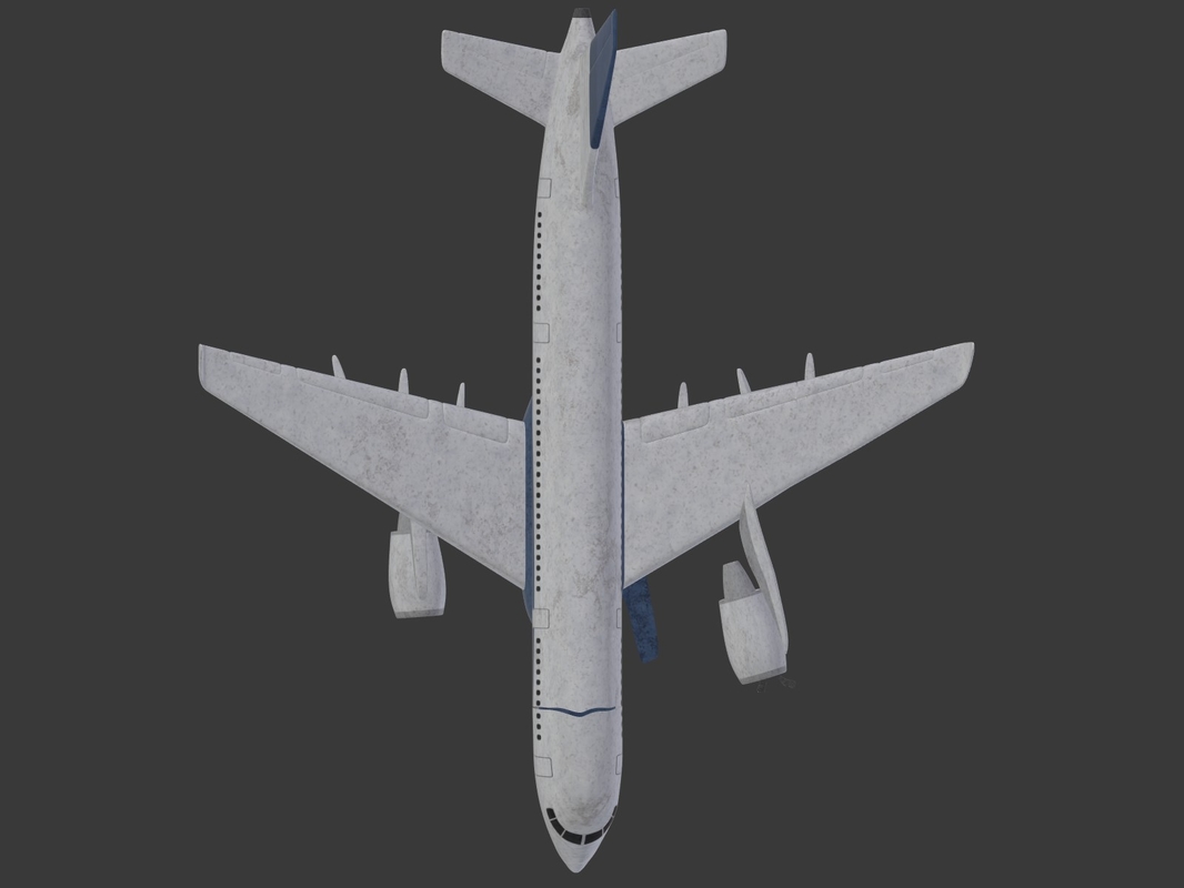Wrecked plane 3D model - TurboSquid 1224374