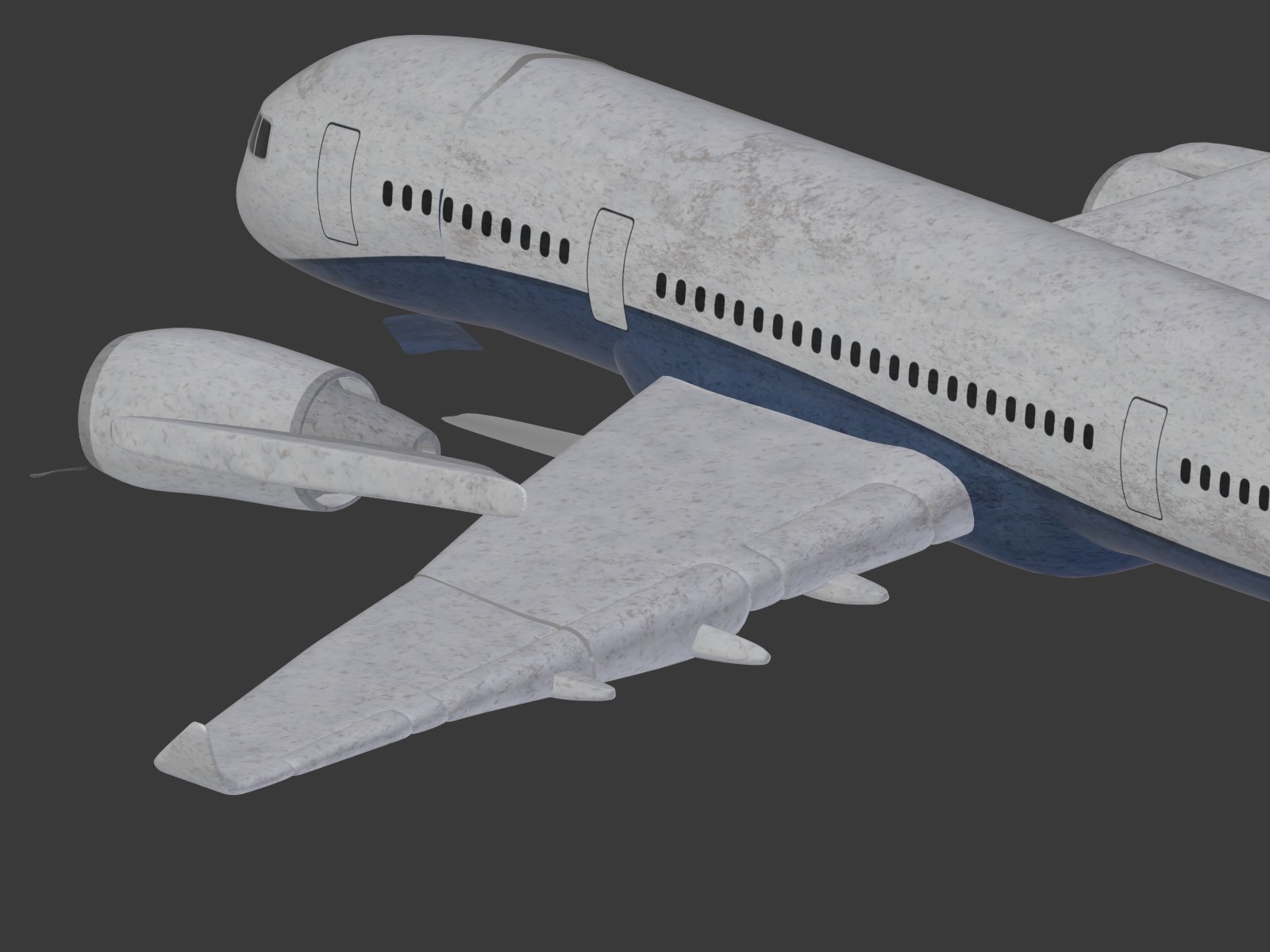 Wrecked plane 3D model - TurboSquid 1224374