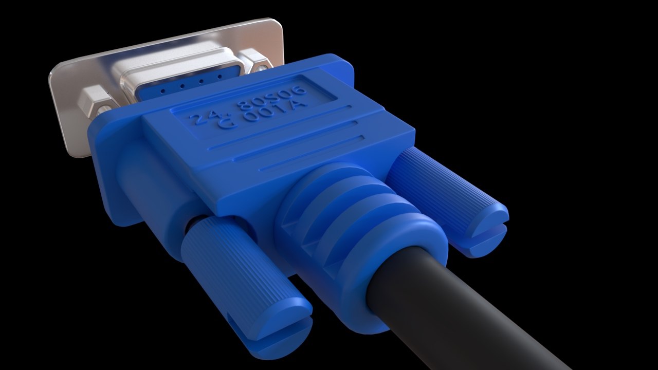 Vga connector 3D model - TurboSquid 1487202