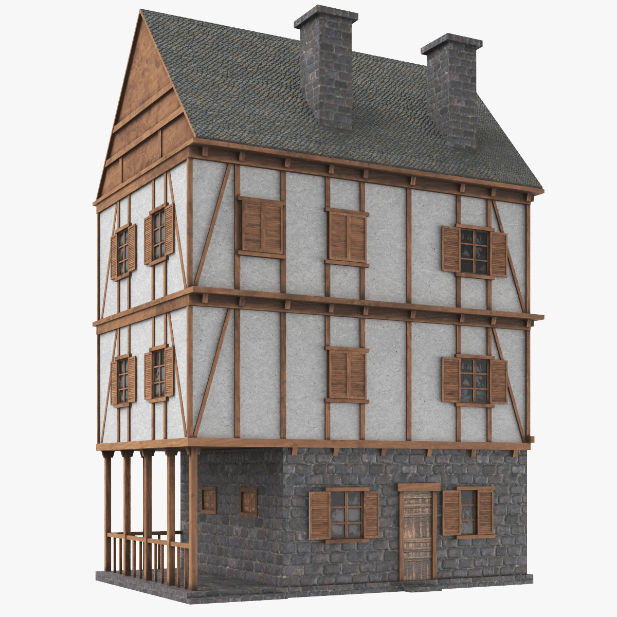 Real medieval house 3D model - TurboSquid 1441717