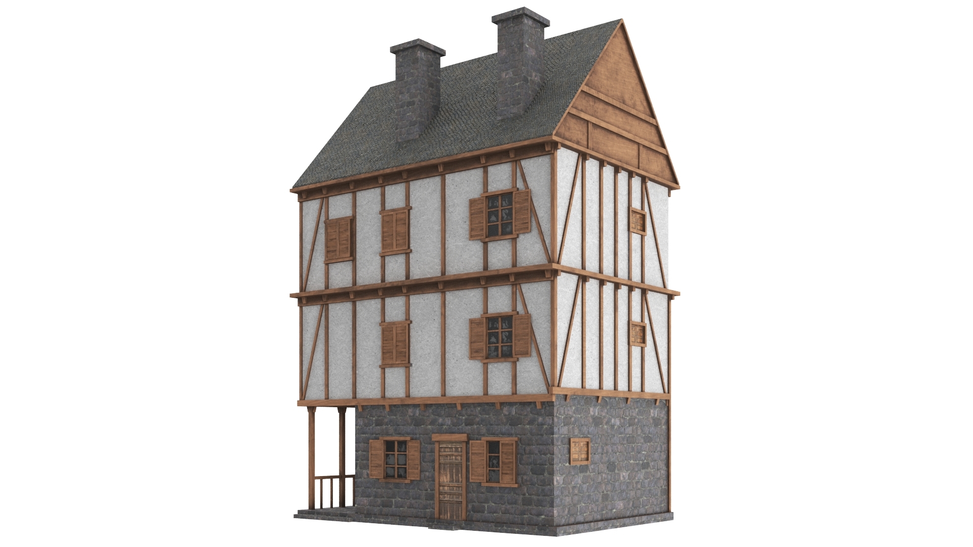 Real medieval house 3D model - TurboSquid 1441717