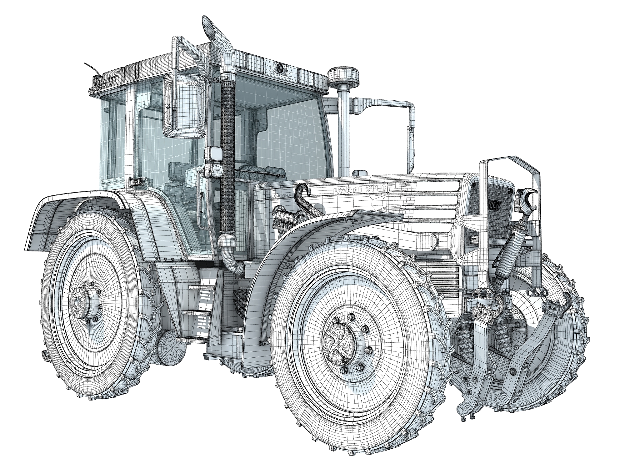 Fendt tractor 3D model - TurboSquid 1441711