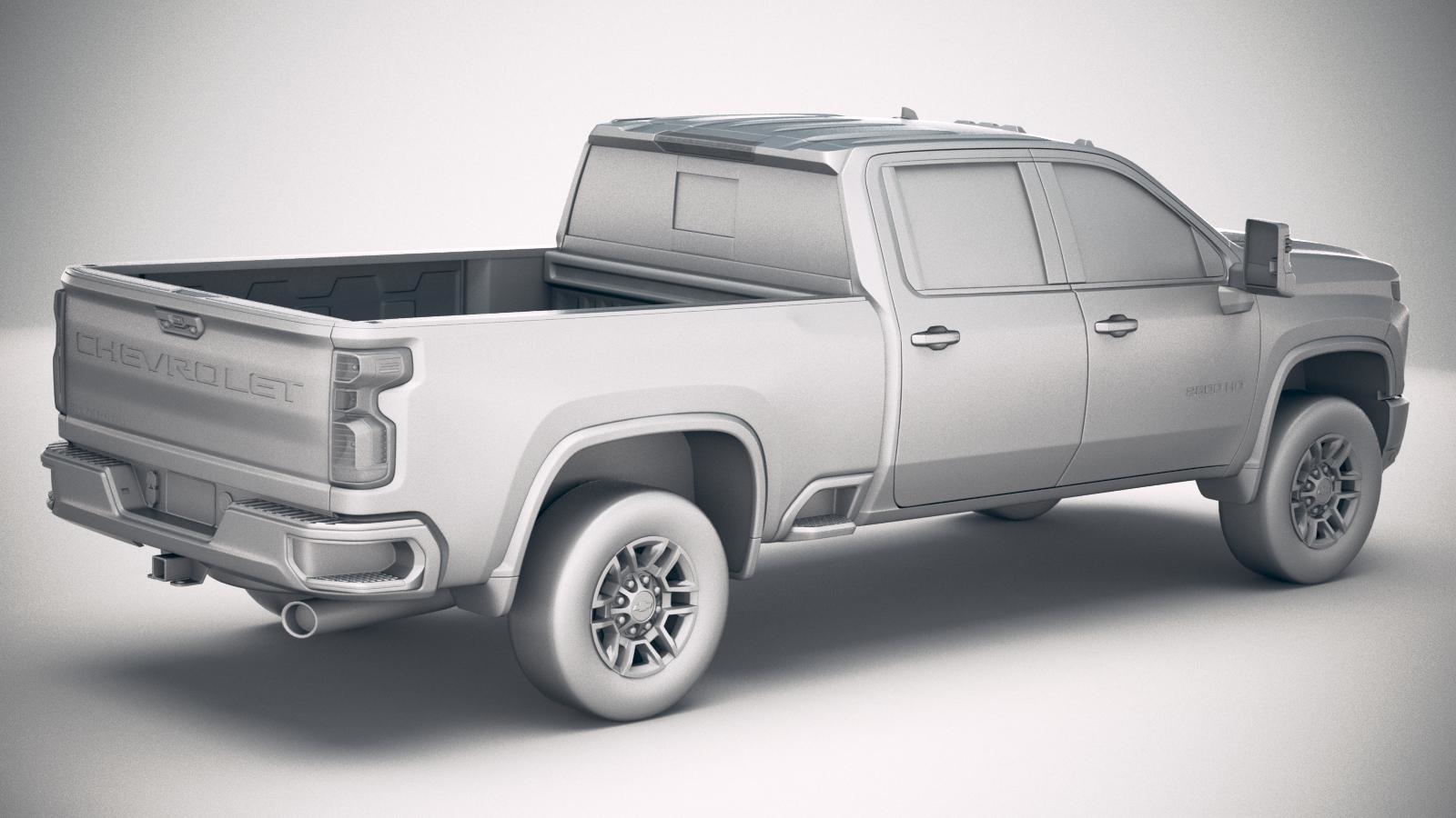 Chevrolet silverado 2500hd 3D model - TurboSquid 1430962