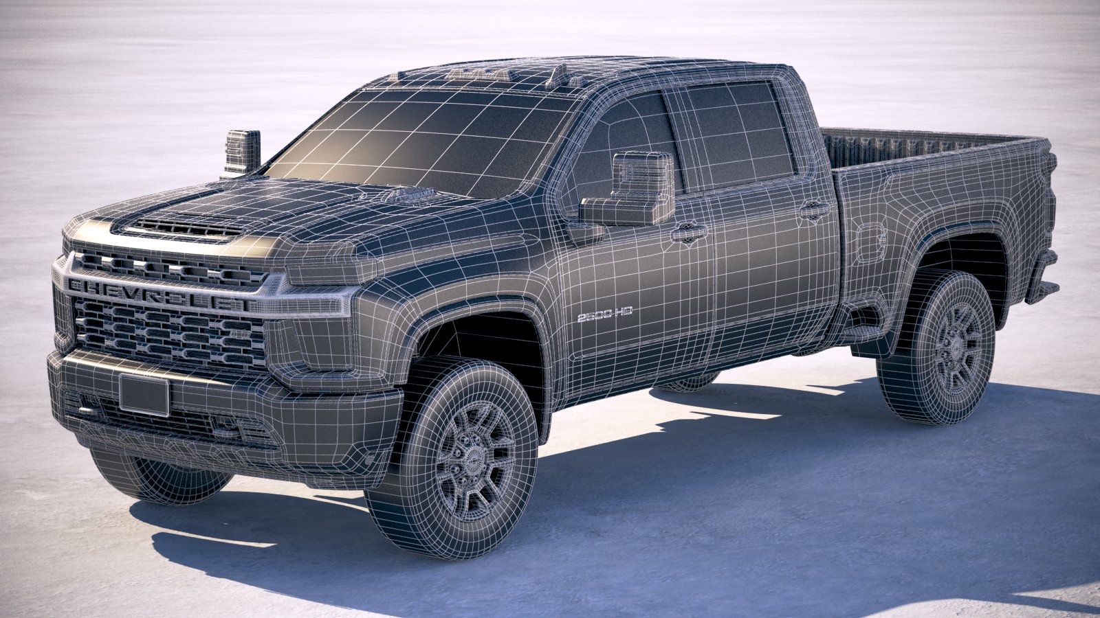 Chevrolet silverado 2500hd 3D model - TurboSquid 1430962