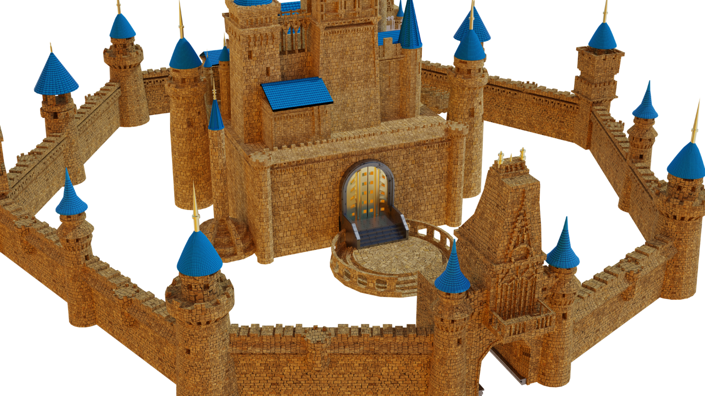Castle modelled 3D model - TurboSquid 1442111