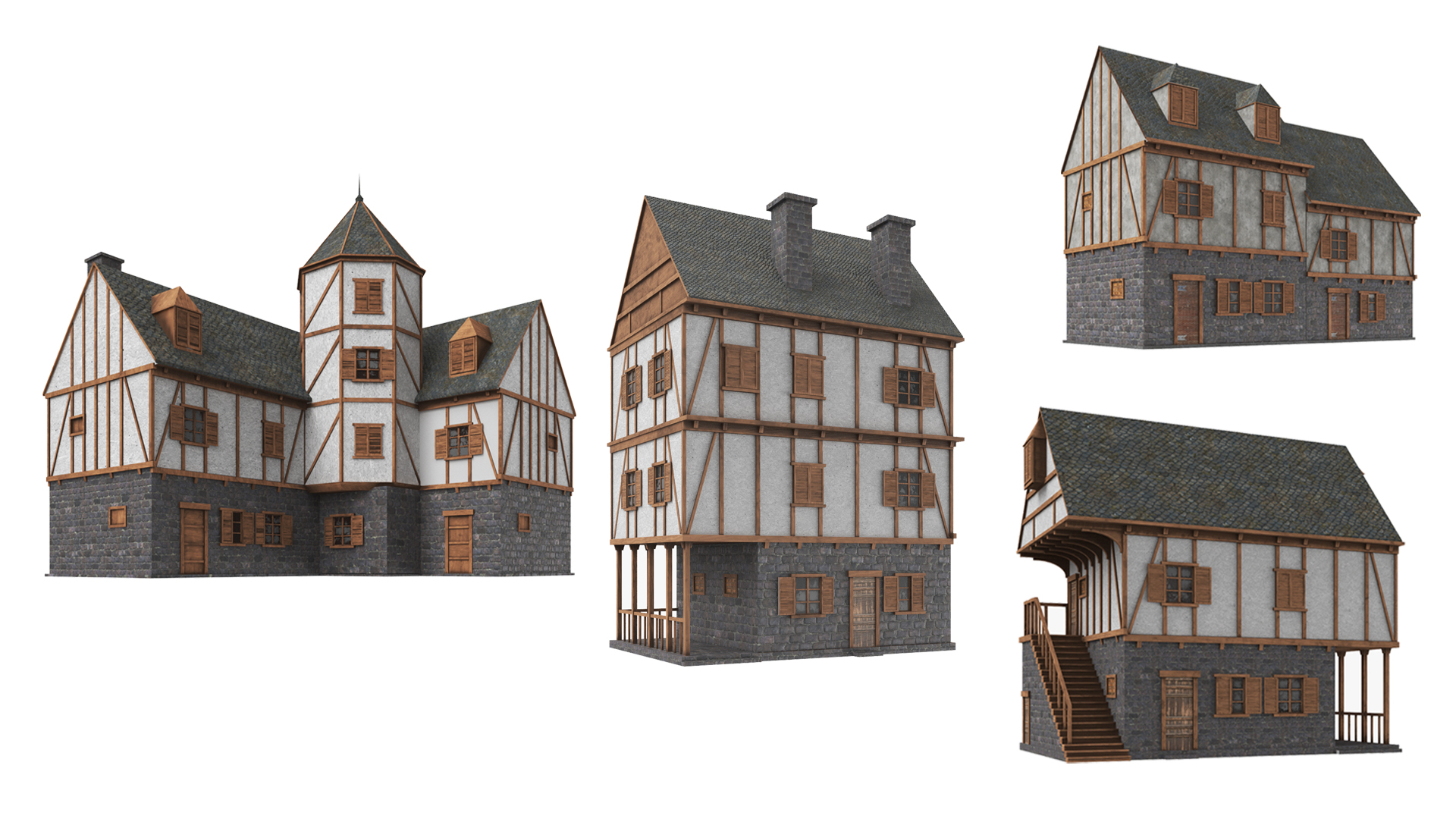 Real castle modeled 3D model - TurboSquid 1445382