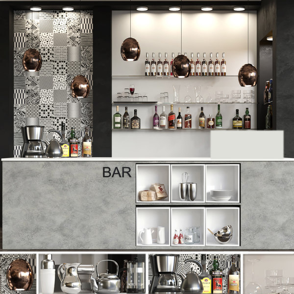 Bar Counter 3D Models for Download | TurboSquid