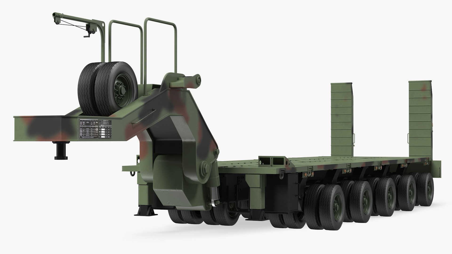 Oshkosh m1070 tank transporter 3D model - TurboSquid 1442895
