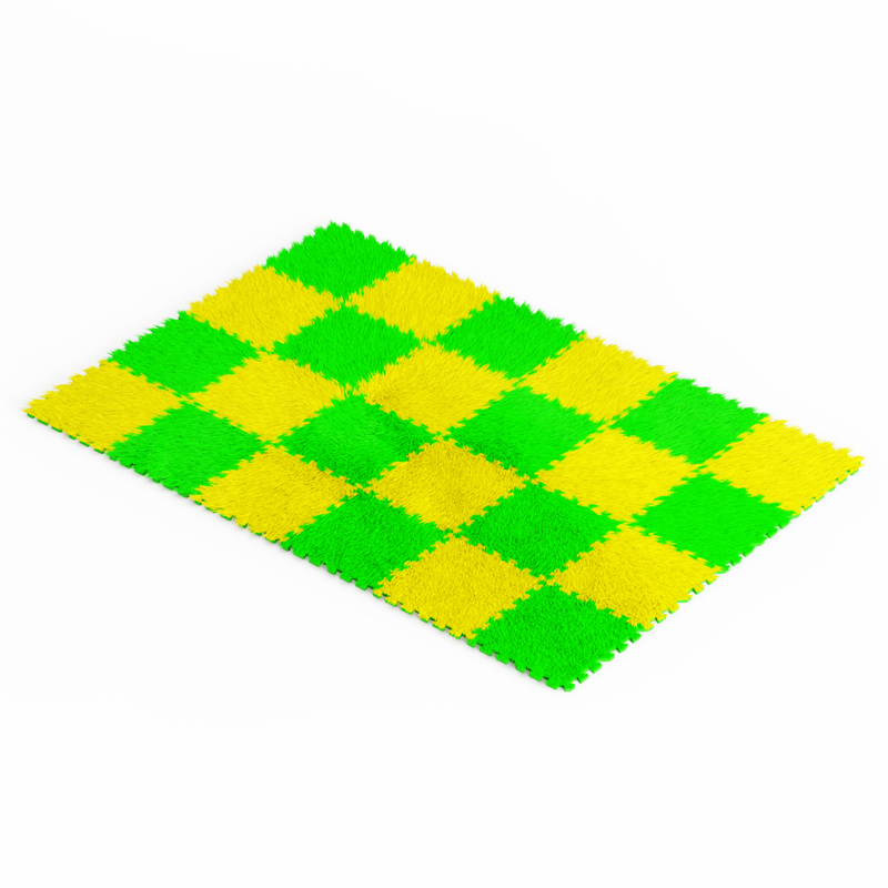 3D wool puzzle carpet fur - TurboSquid 1442361