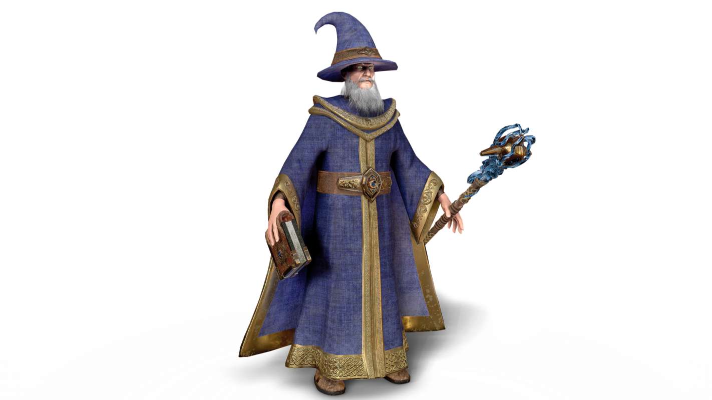 Original wizard staff 3D model - TurboSquid 1442377