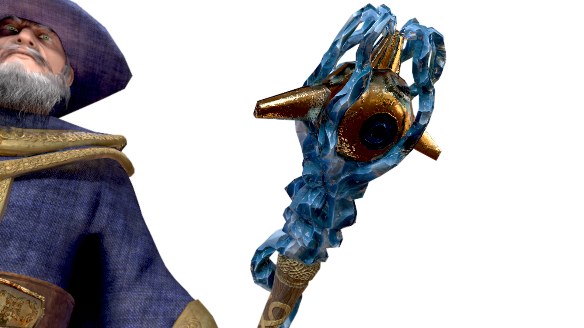 Original wizard staff 3D model - TurboSquid 1442377