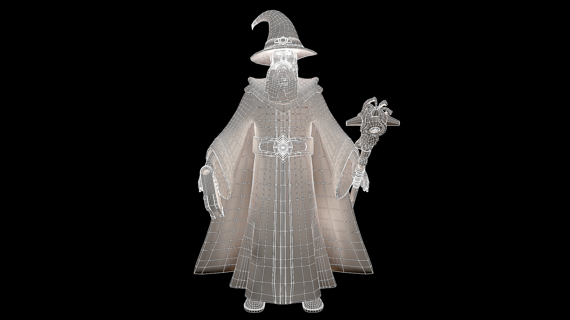 Original wizard staff 3D model - TurboSquid 1442377