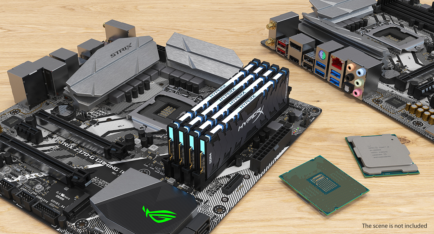 Computer components 3D model - TurboSquid 1442824