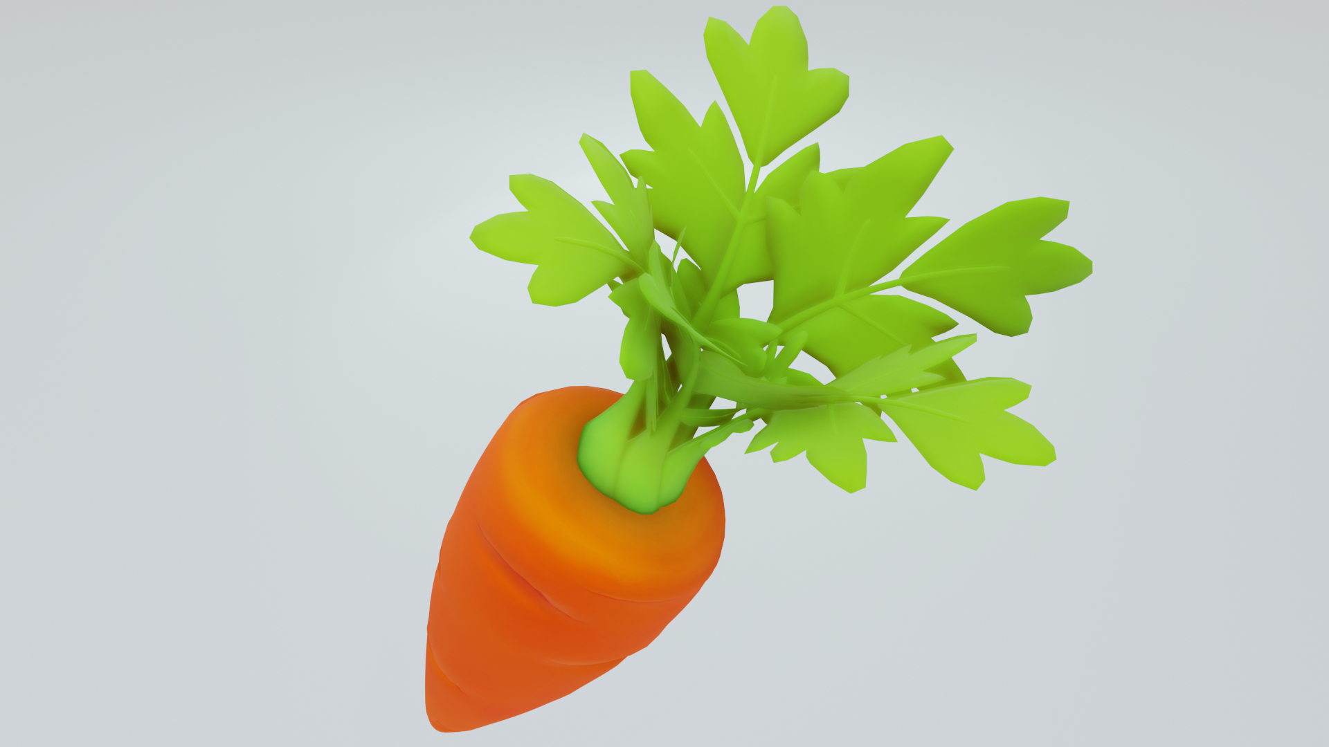 3D cartoon carrot - TurboSquid 1442476