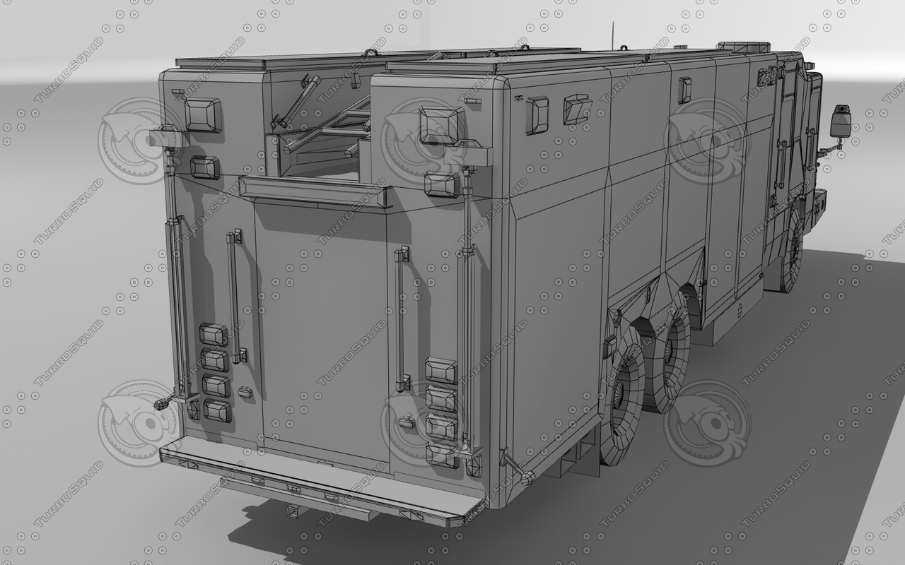 Heavy rescue truck 3D model - TurboSquid 1442602