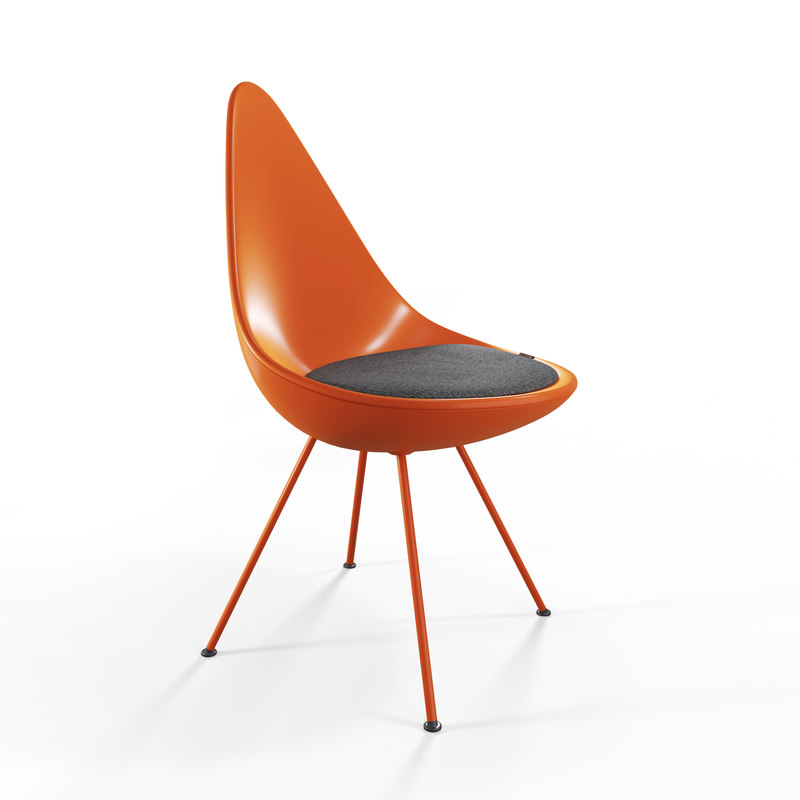 Drop chair 3D model - TurboSquid 1442579