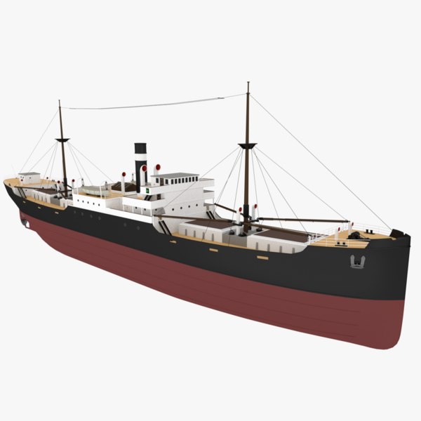 3d tramp cargo model