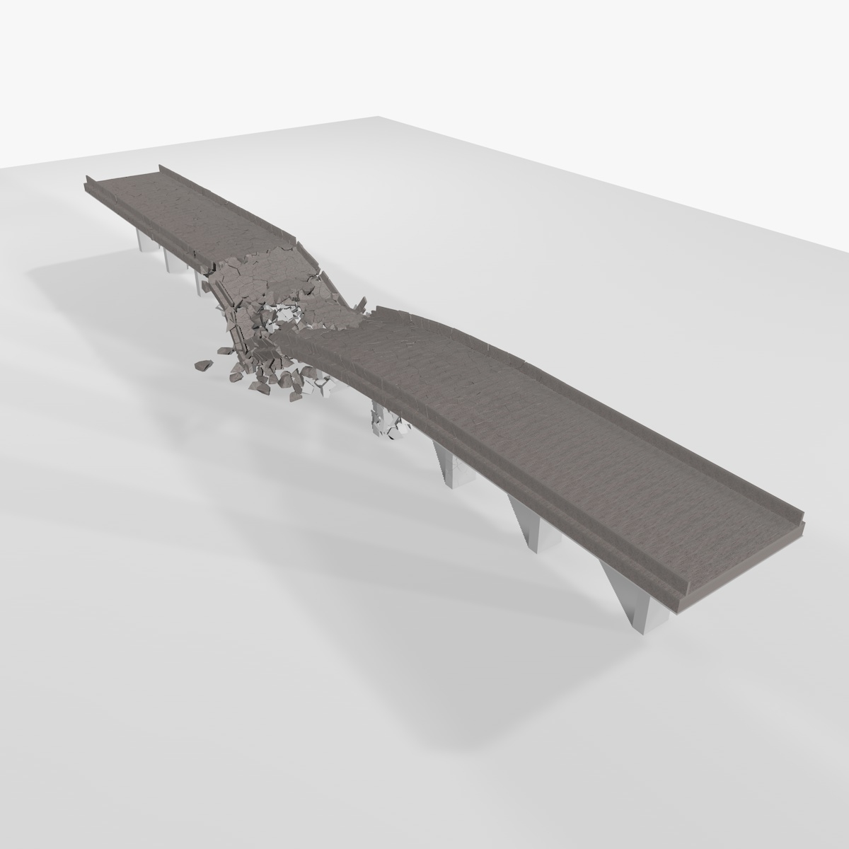 3D bridge collapse animations 1 - TurboSquid 1442689