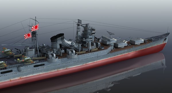 Japanese cruiser kumano 3D model - TurboSquid 1442682