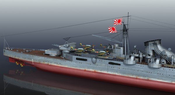 Japanese cruiser kumano 3D model - TurboSquid 1442682