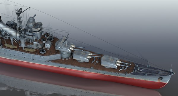 Japanese cruiser kumano 3D model - TurboSquid 1442682