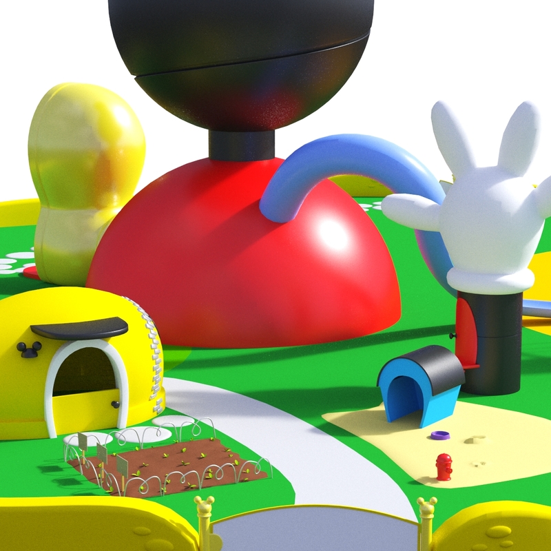 Mickey mouse club house 3D model - TurboSquid 1442791