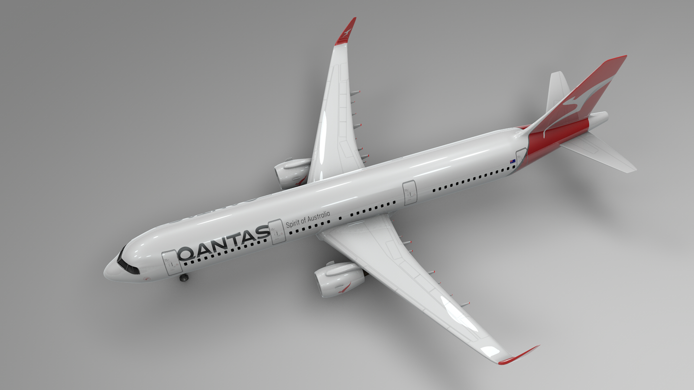 Airbus a321 neo_Qantas Airways_L286 Modelo 3D - TurboSquid 1443164