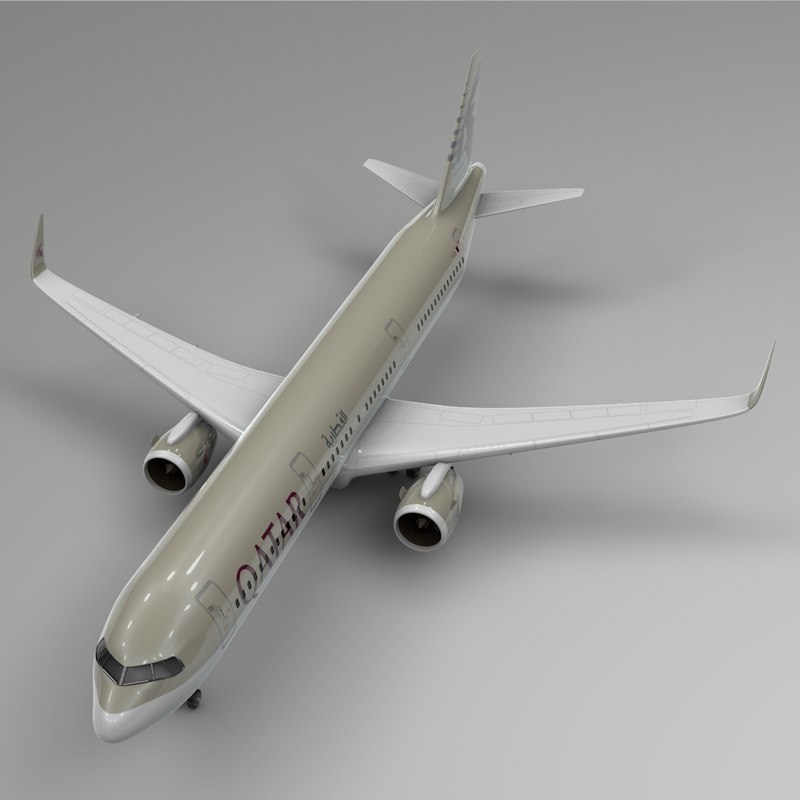 Airbus a321 neo qatar 3D model - TurboSquid 1443175