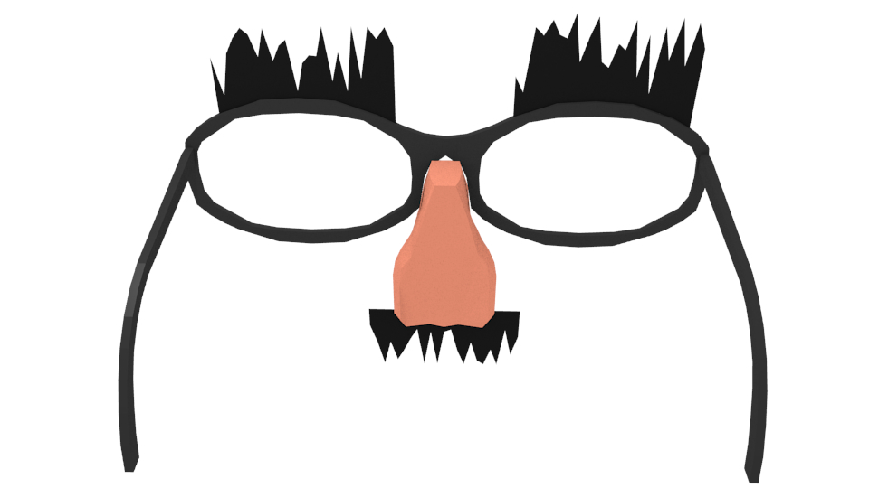 Character goofy glasses nose 3D - TurboSquid 1443127
