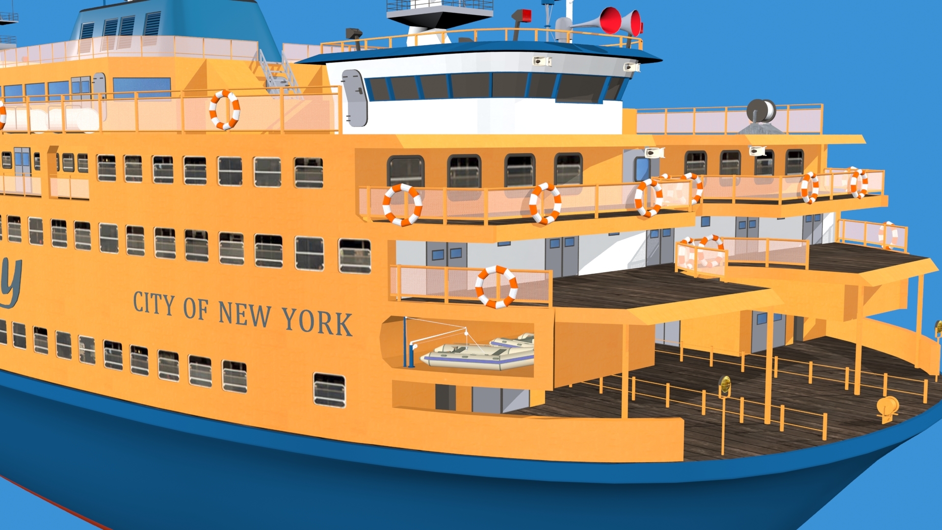 3D model staten island ferry new york - TurboSquid 1443167