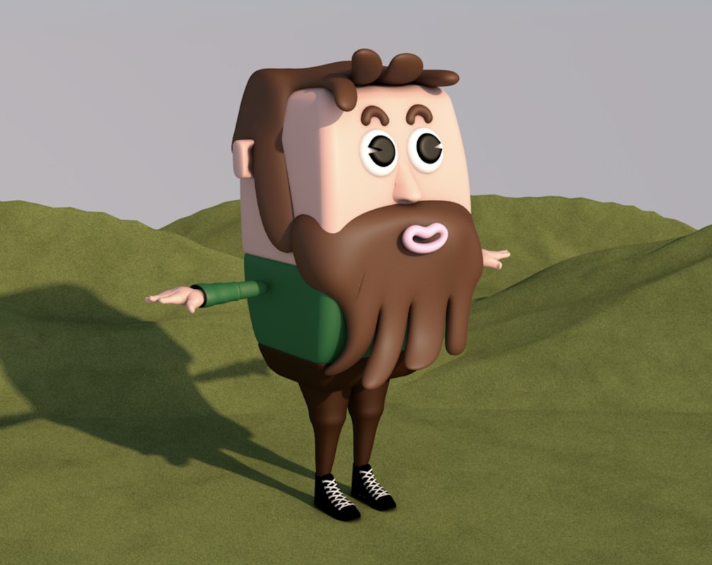 Cartoon man male animation character 3D model - TurboSquid 1443240
