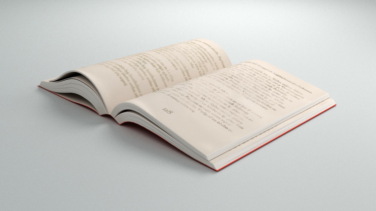 3D open book model - TurboSquid 1443418