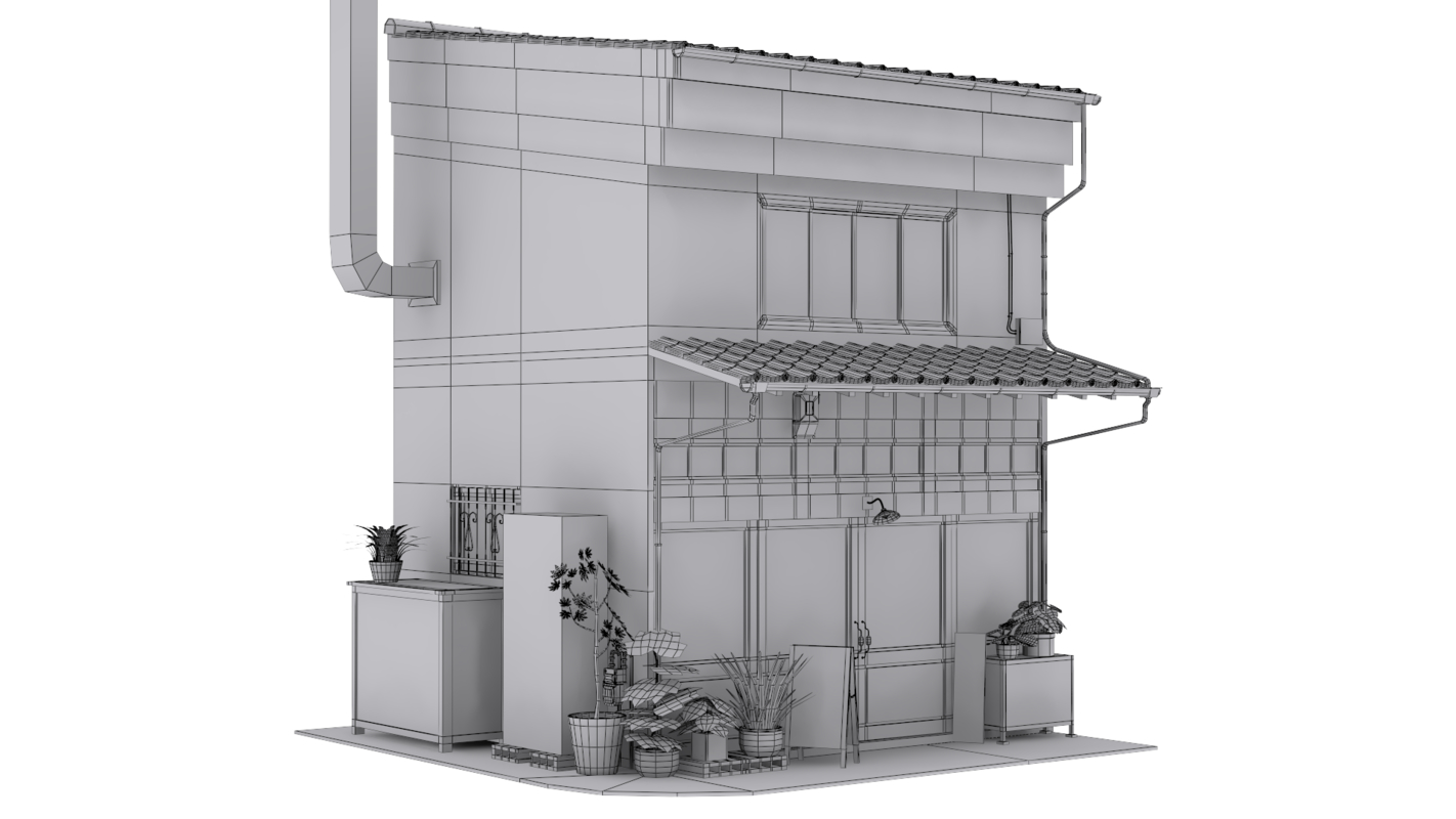 3D old cafe model - TurboSquid 1443596