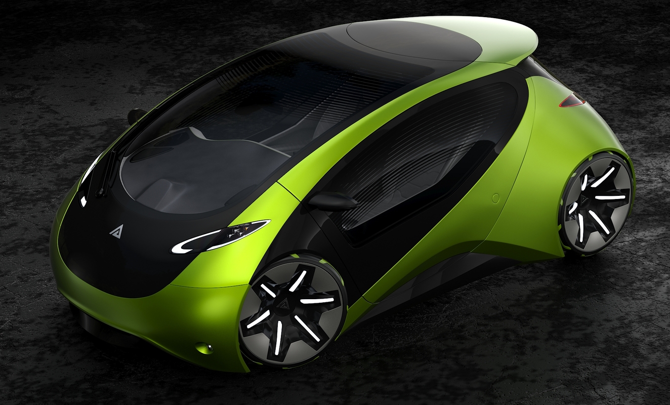 Futuristic compact car 3D - TurboSquid 1443568