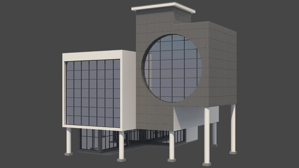 3d office building model
