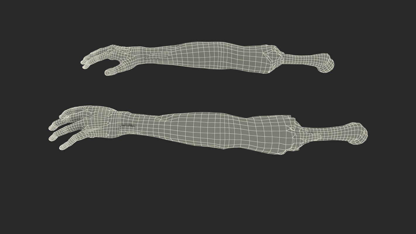 Bloody zombie arms rigged 3D model - TurboSquid 1443790