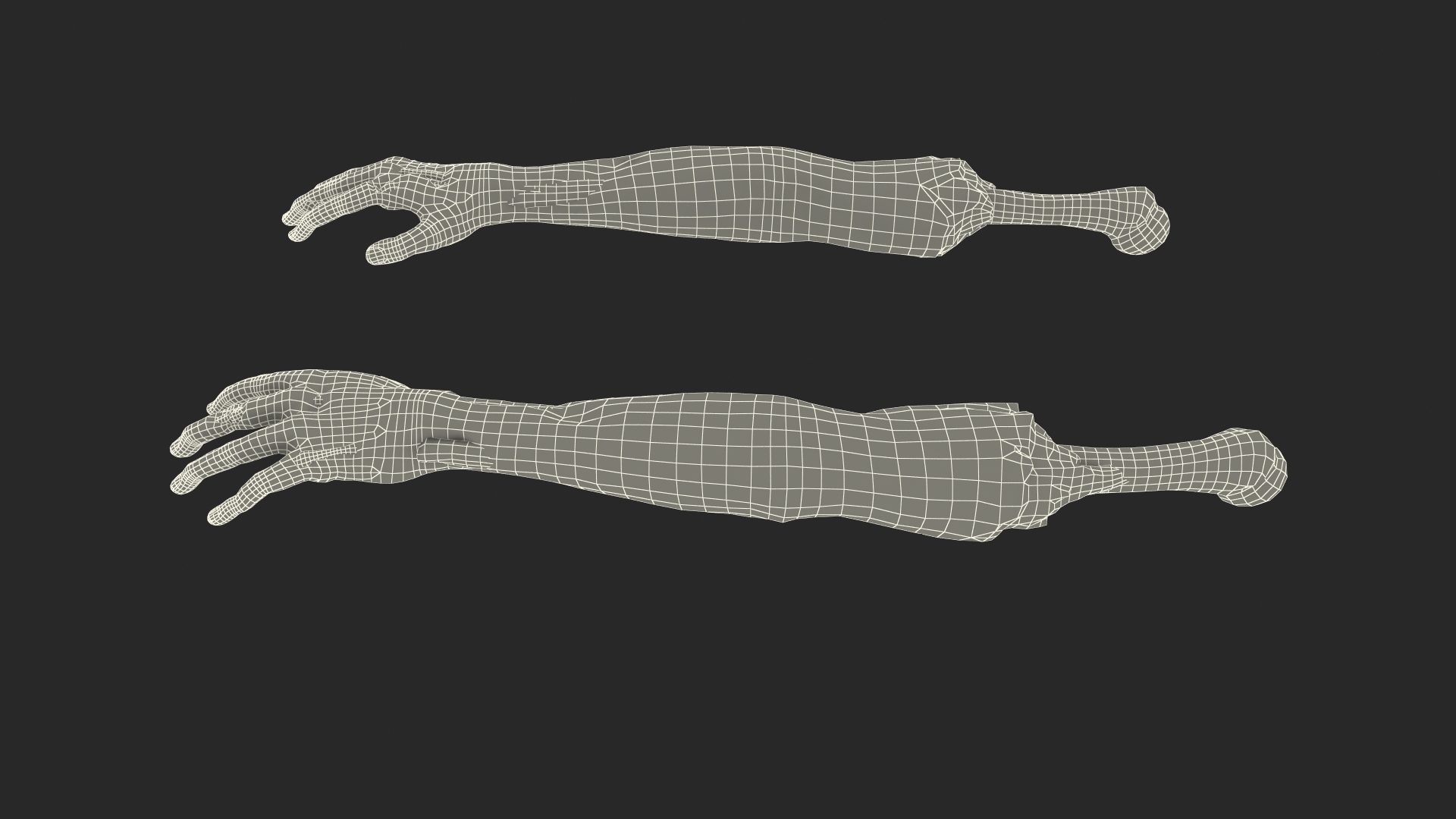 Bloody zombie arms rigged 3D model - TurboSquid 1443790