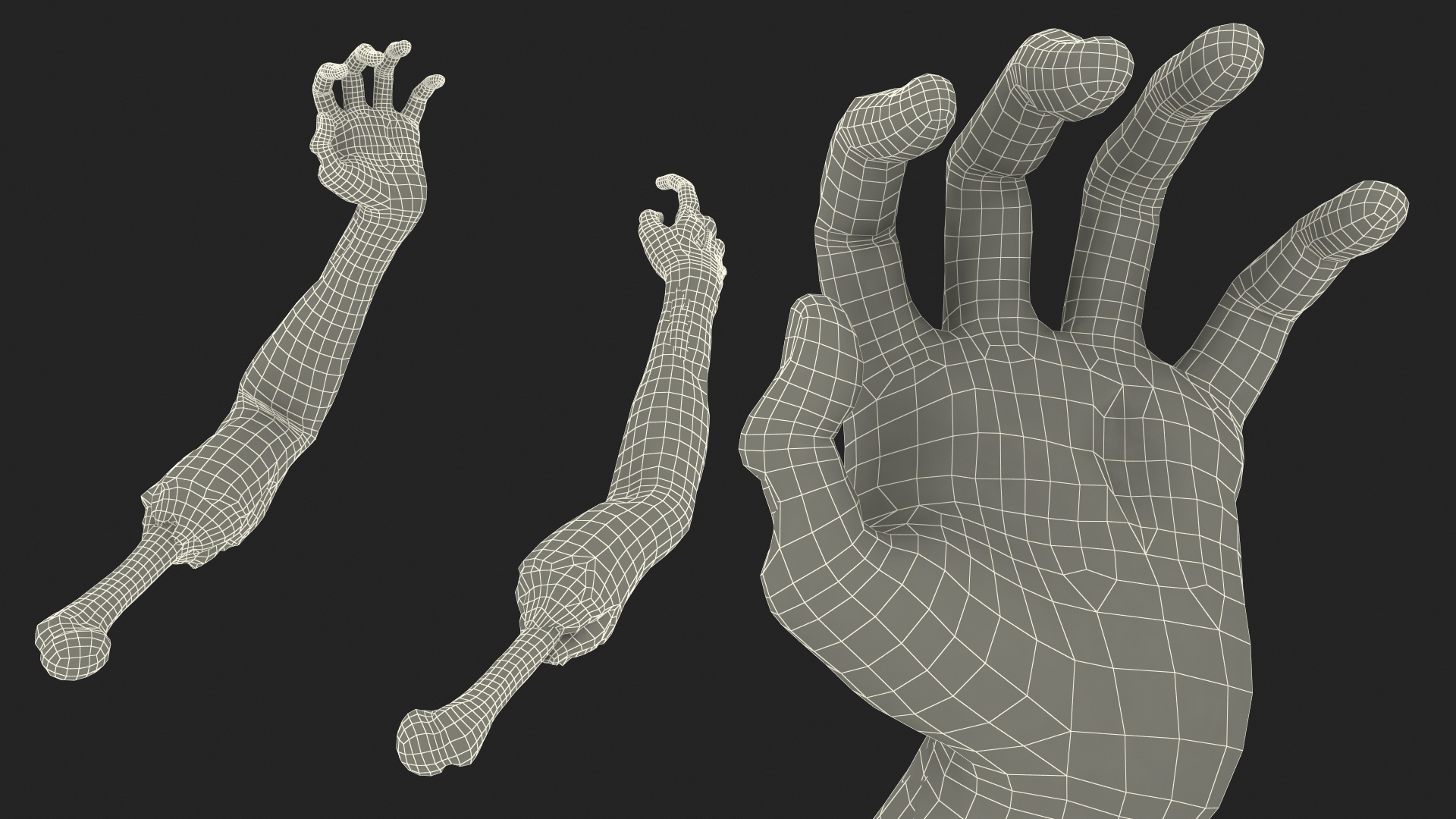 3D horror zombie arms - TurboSquid 1443797