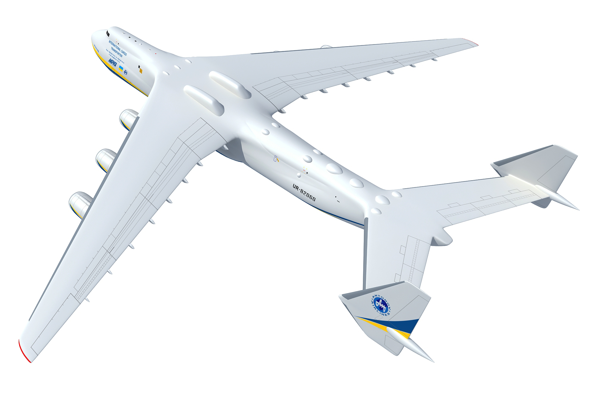 Antonov an-225 mriya aerial 3D model - TurboSquid 1443723